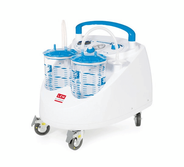 Aspirador quirúrgico doble con ruedas 'ASPIMDE 4.1'